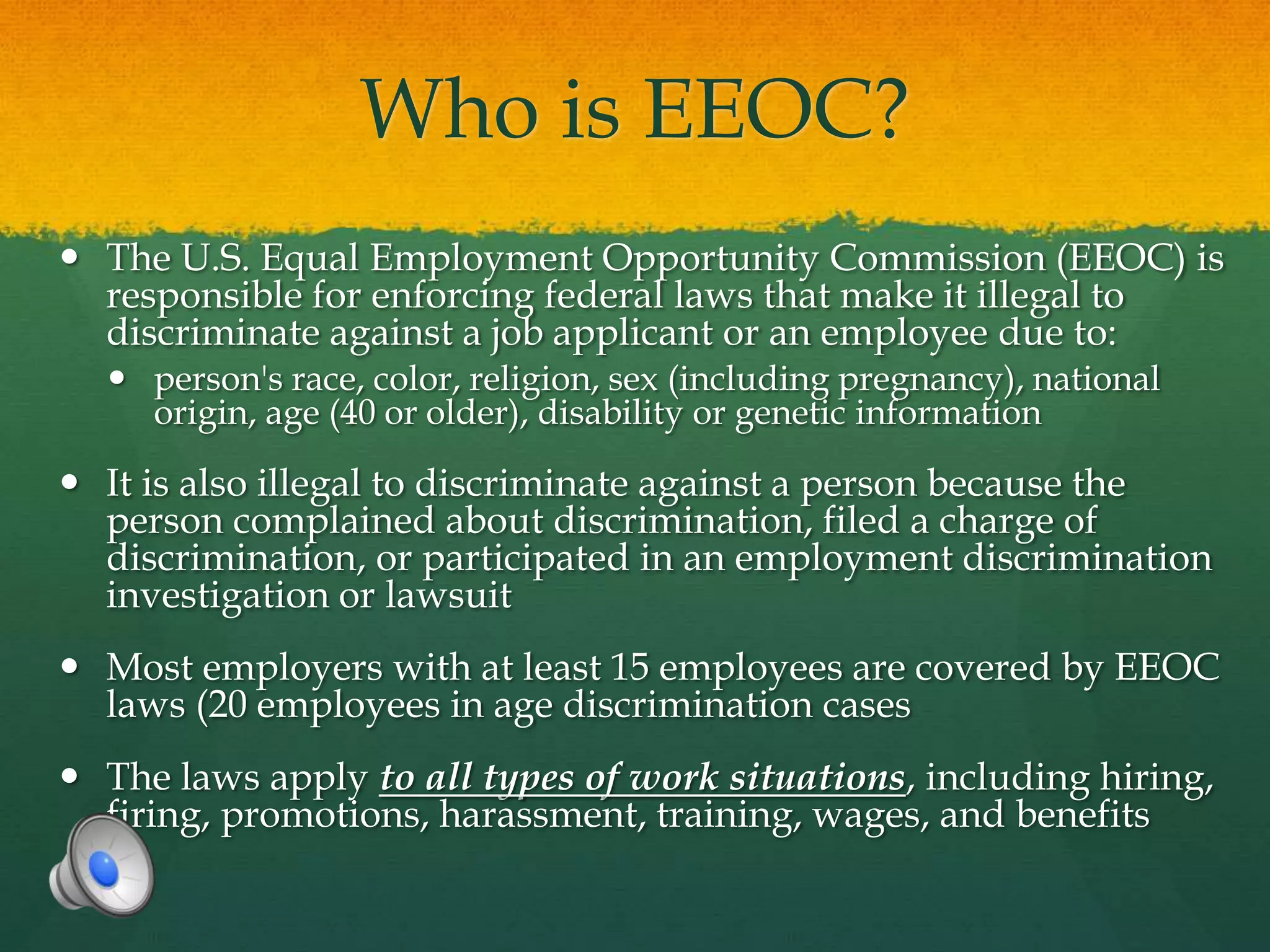 EEOC Overview | PPTX