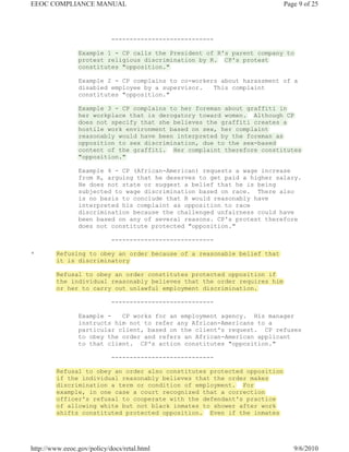 Eeoc compliance manual (highlighted) | PDF