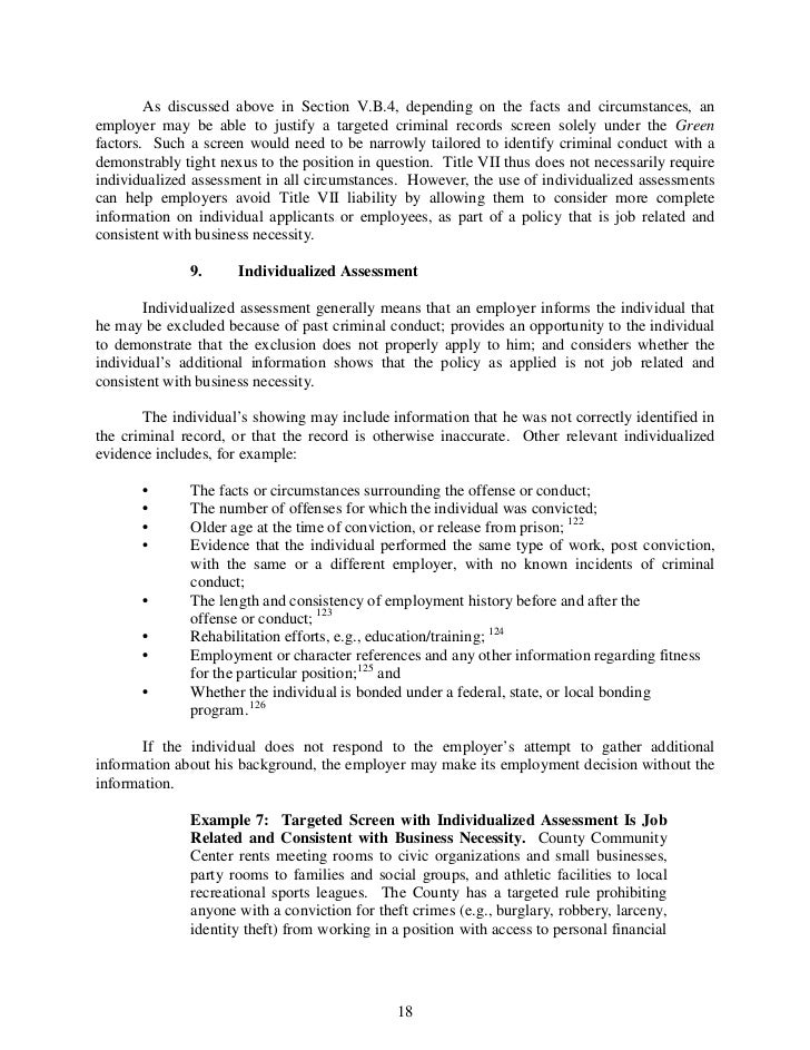 EEOC Enforcement Guidance On The Consideration Of Arrest And Convicti EEOC Enforcement Guidance On The Consideration Of Arrest And Convicti