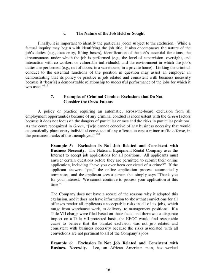 PDF: First Glance: The EEOC's New Guidance on Using Criminal Records