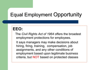 EEO_Compliance Training for Supervisors & Managers | PPT