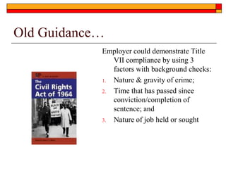 Eeoc strategic plan & legally defensible background checks | PPT