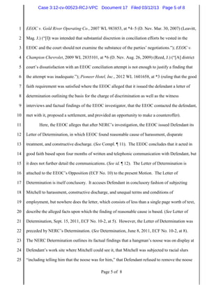 EEOC v. Wedco, Inc. - Racial Harassment Lawsuit. | PDF