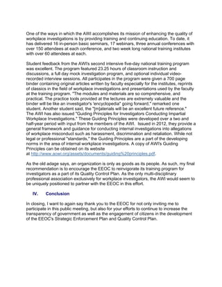 Eeoc written testimony | PDF