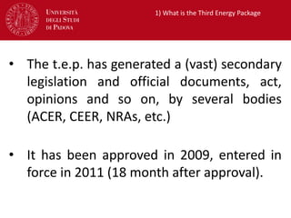 Third Energy Package | PDF