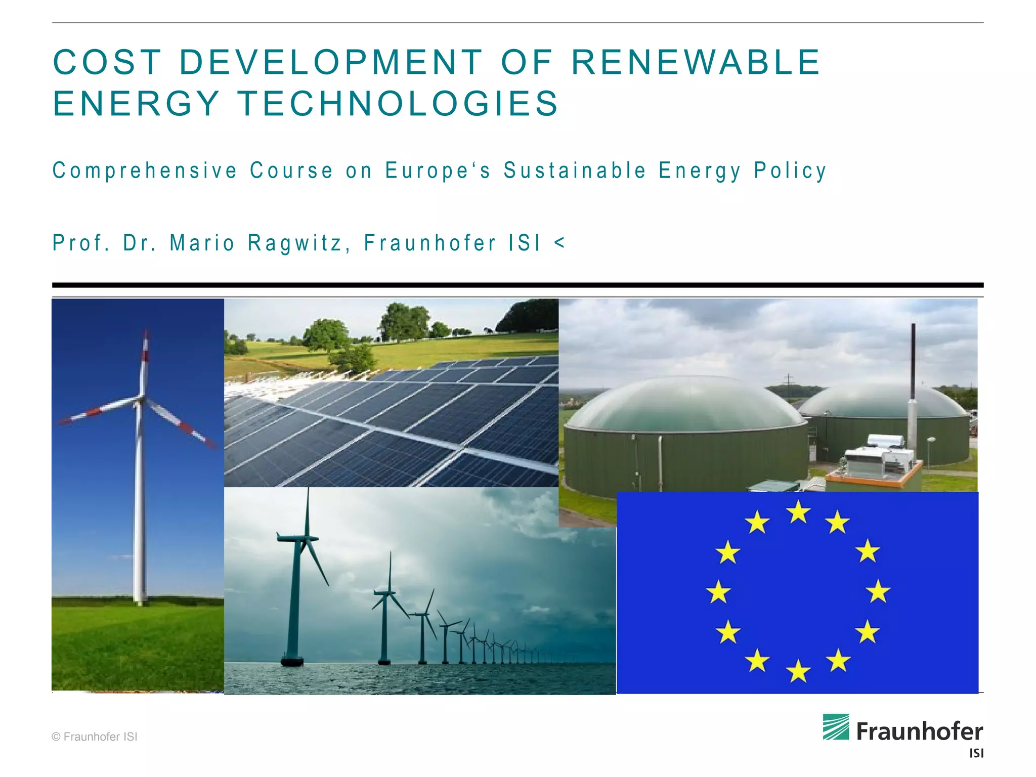 Cost development of renewable energy technologies | PDF | Power and ...