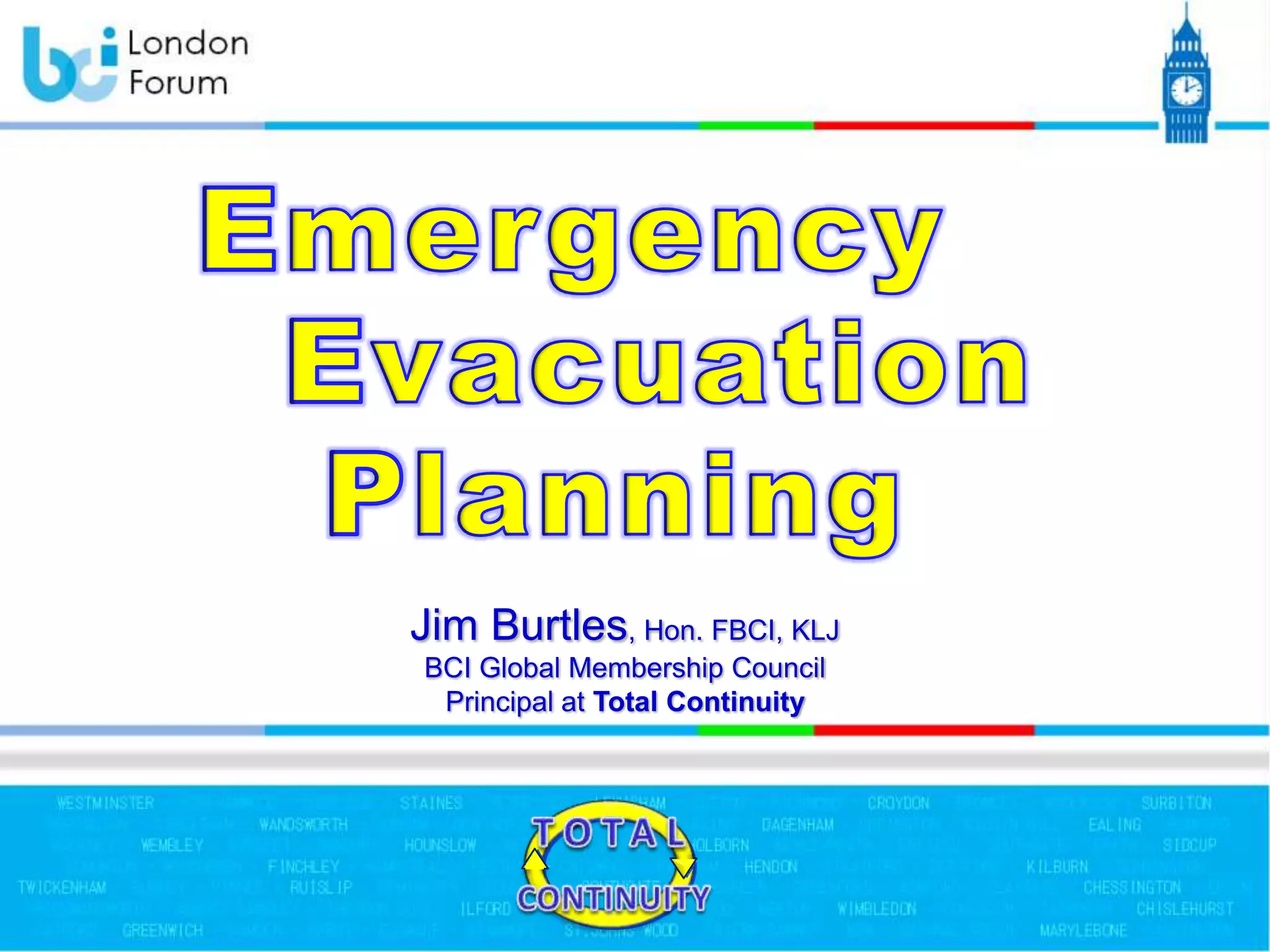 Emergency Evacuation Planning Jim Burtles | PPT