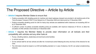 Alternative fuels for sustainable mobility in Europe: Directive 2014/94 ...