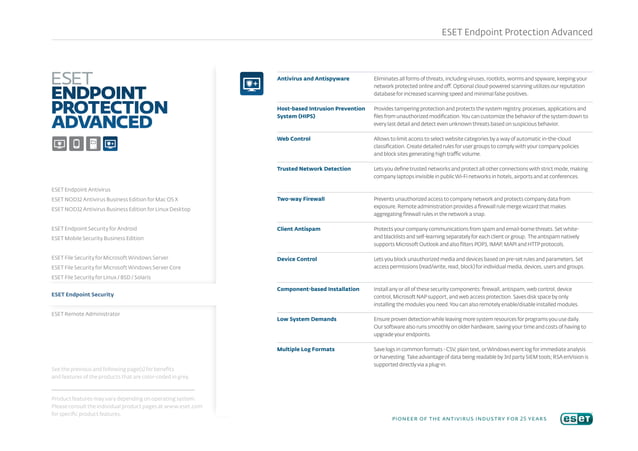ESET_ENDPOINT_PROTECTION_ADVANCED_DATASHEET | PPT