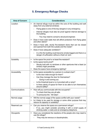 Emergency Evacuation Checklist Jim Burtles | PDF