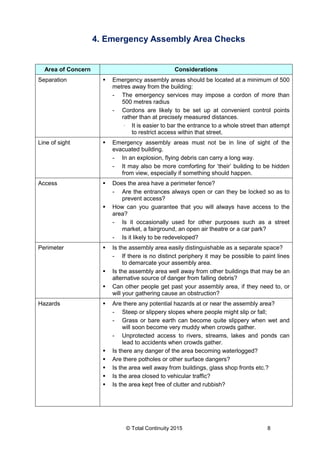 Emergency Evacuation Checklist Jim Burtles | PDF