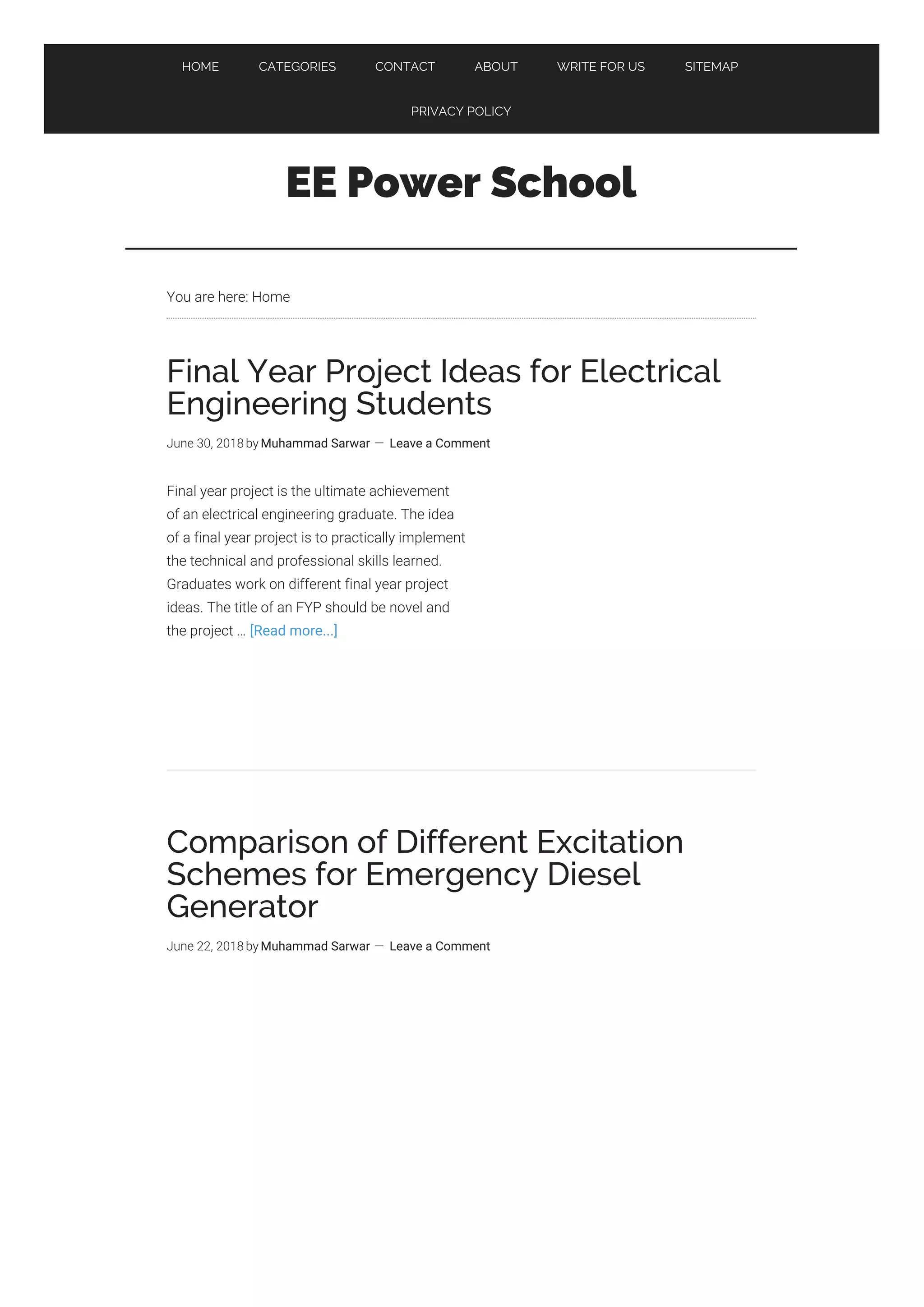 Learn Electrical Engineering at eepowerschool.com