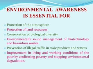 Environmental Education ppt | PPTX