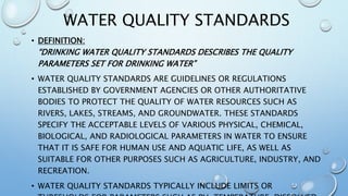 Water quality standards presentation of Environmental Engineering.pptx