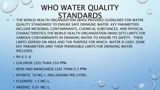 Water quality standards presentation of Environmental Engineering.pptx