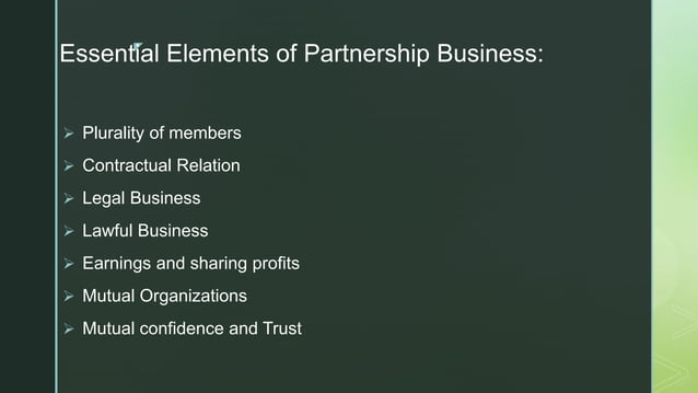 Partnership, types of partnership, benefits of partnership | PPT