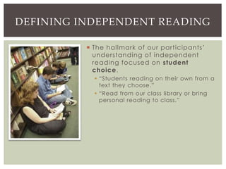 Eera presentation independent reading | PPT