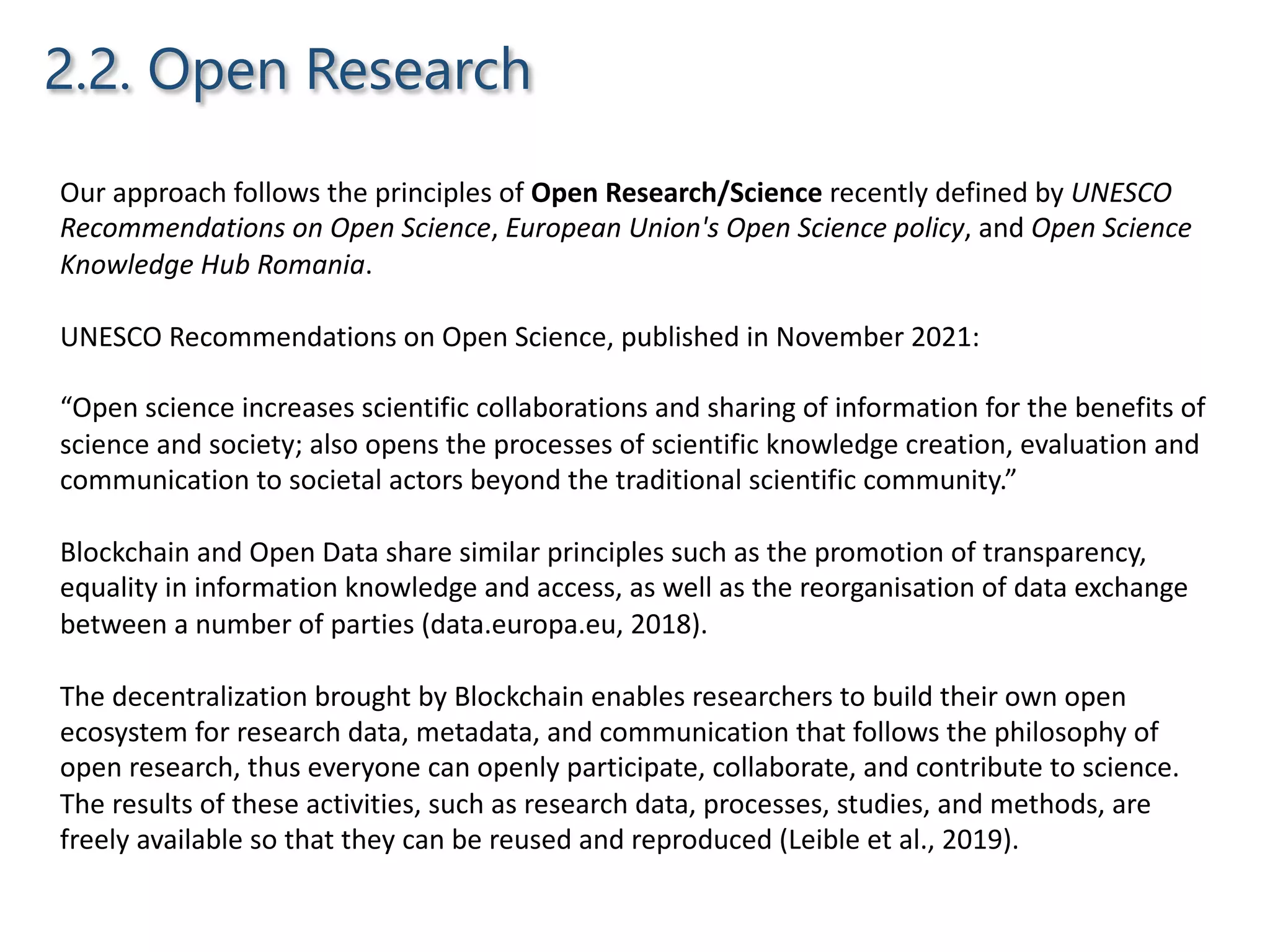Building A Blockchain Based Reputation Infrastructure For Open Research