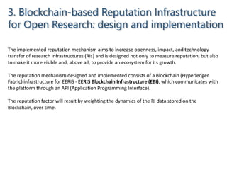 Building a Blockchain-based Reputation Infrastructure for Open Research ...