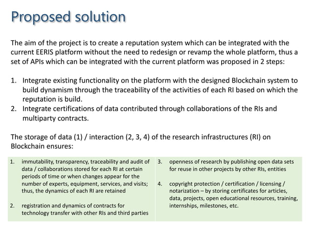Building A Blockchain Based Reputation Infrastructure For Open Research