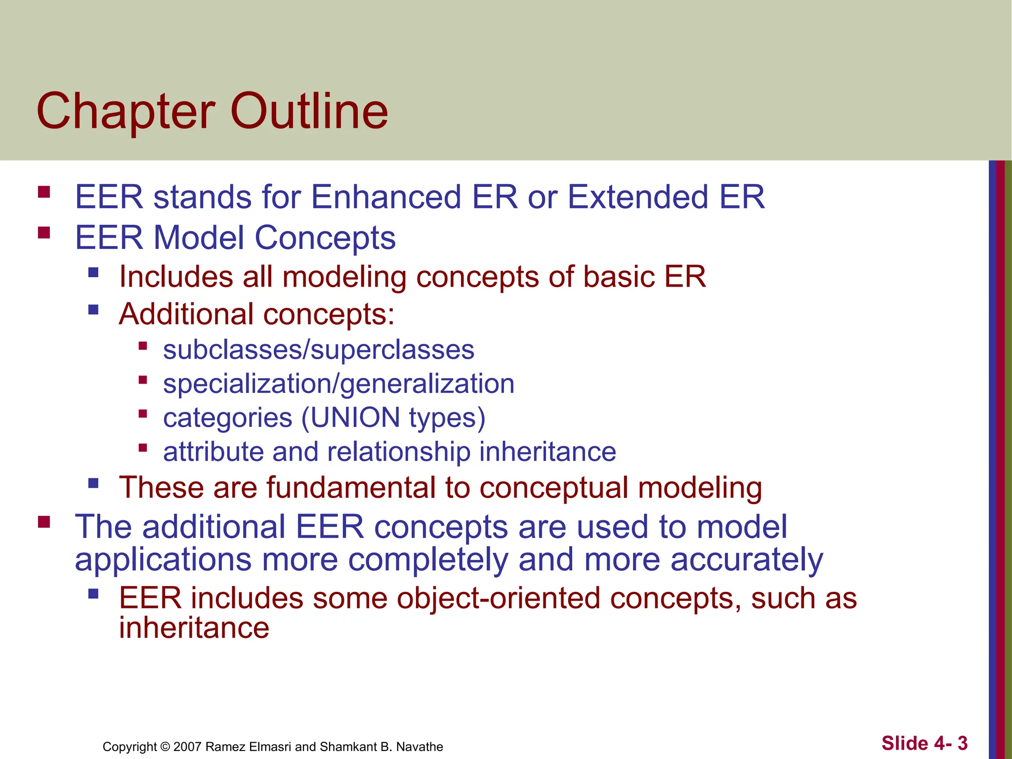 Btech Cse 5th Semester EER Model Navate.ppt