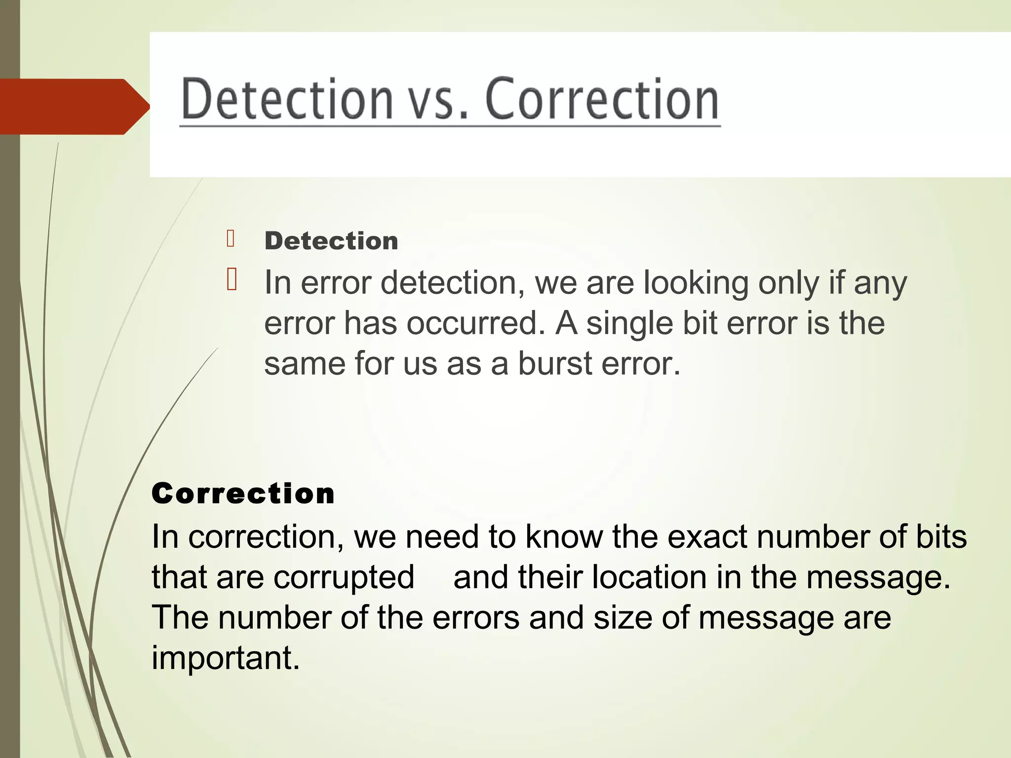 Error Detection And Correction Presentation Ppt 2335