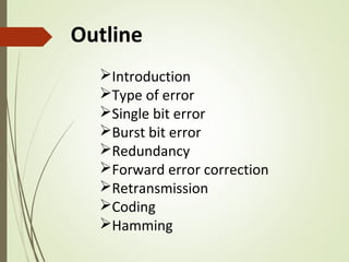 Error detection & correction presentation | PPT