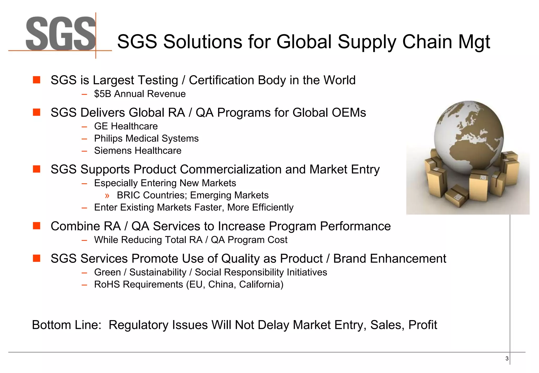 SGS Services Overview | PPT