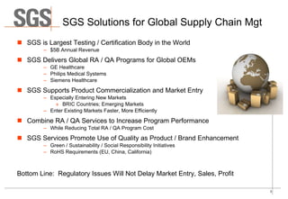 SGS Services Overview | PPT