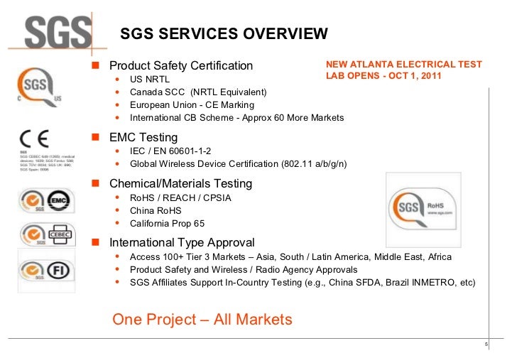 SGS Services Overview