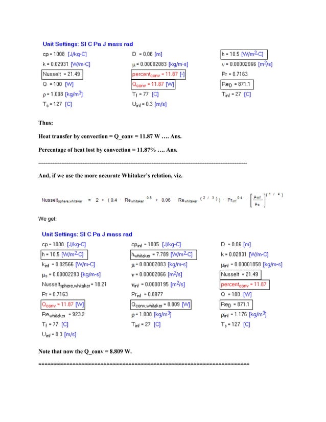 EES Functions and Procedures for Forced convection heat transfer | PDF ...