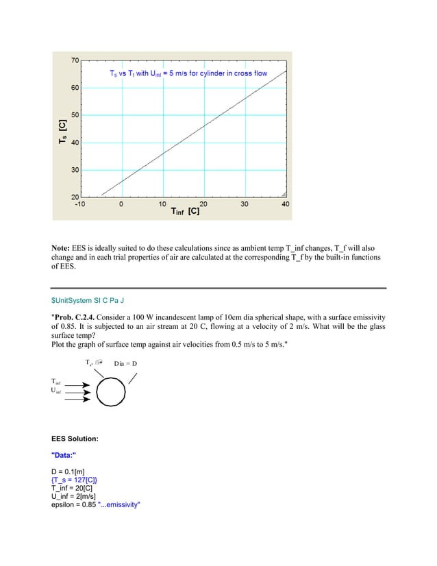 EES Functions and Procedures for Forced convection heat transfer | PDF | Physics | Science