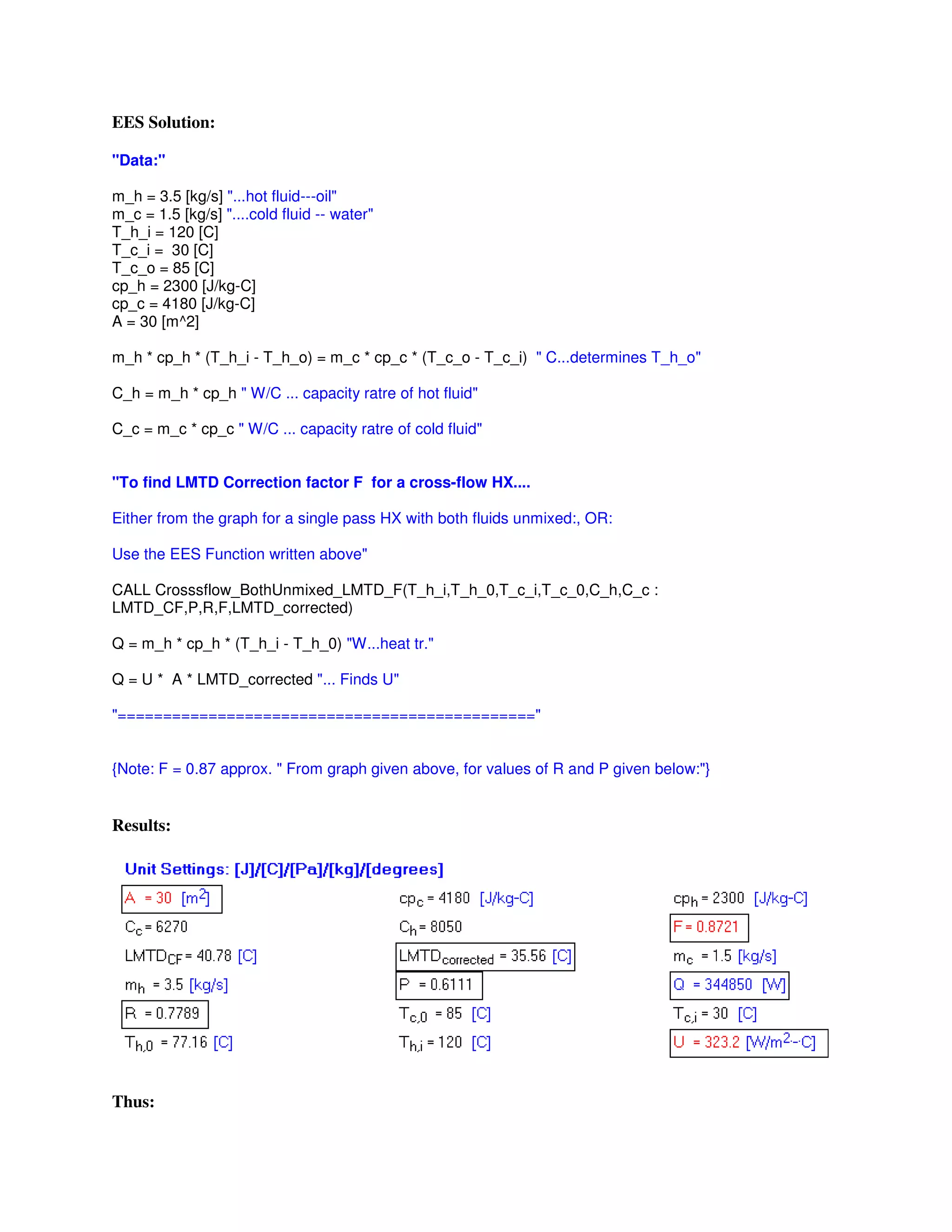 EES Procedures and Functions for Heat exchanger calculations | PDF