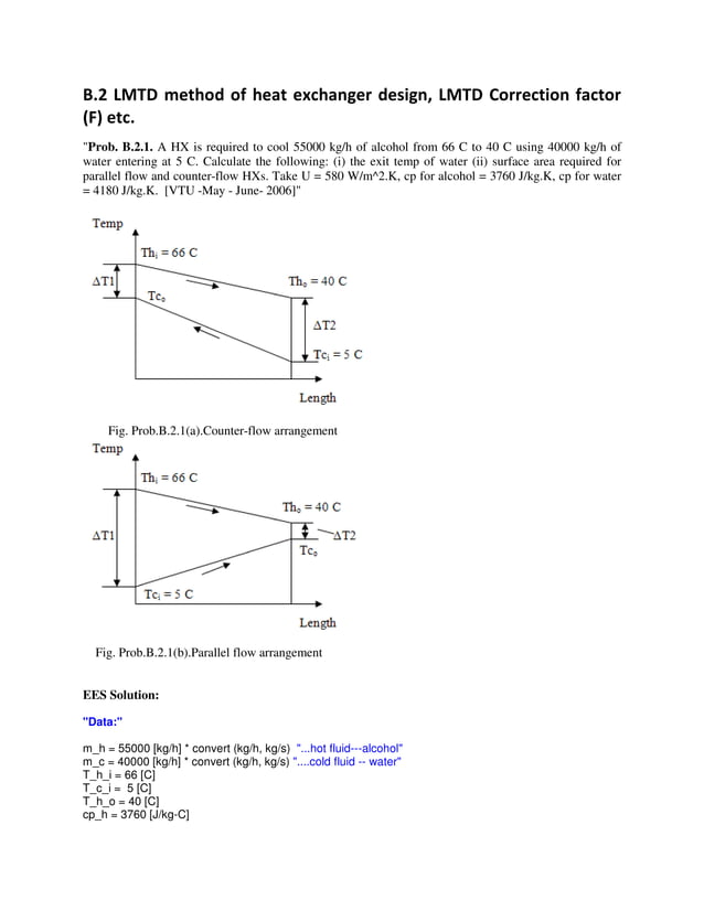 EES Procedures and Functions for Heat exchanger calculations | PDF