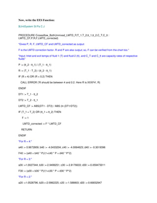 EES Procedures and Functions for Heat exchanger calculations | PDF