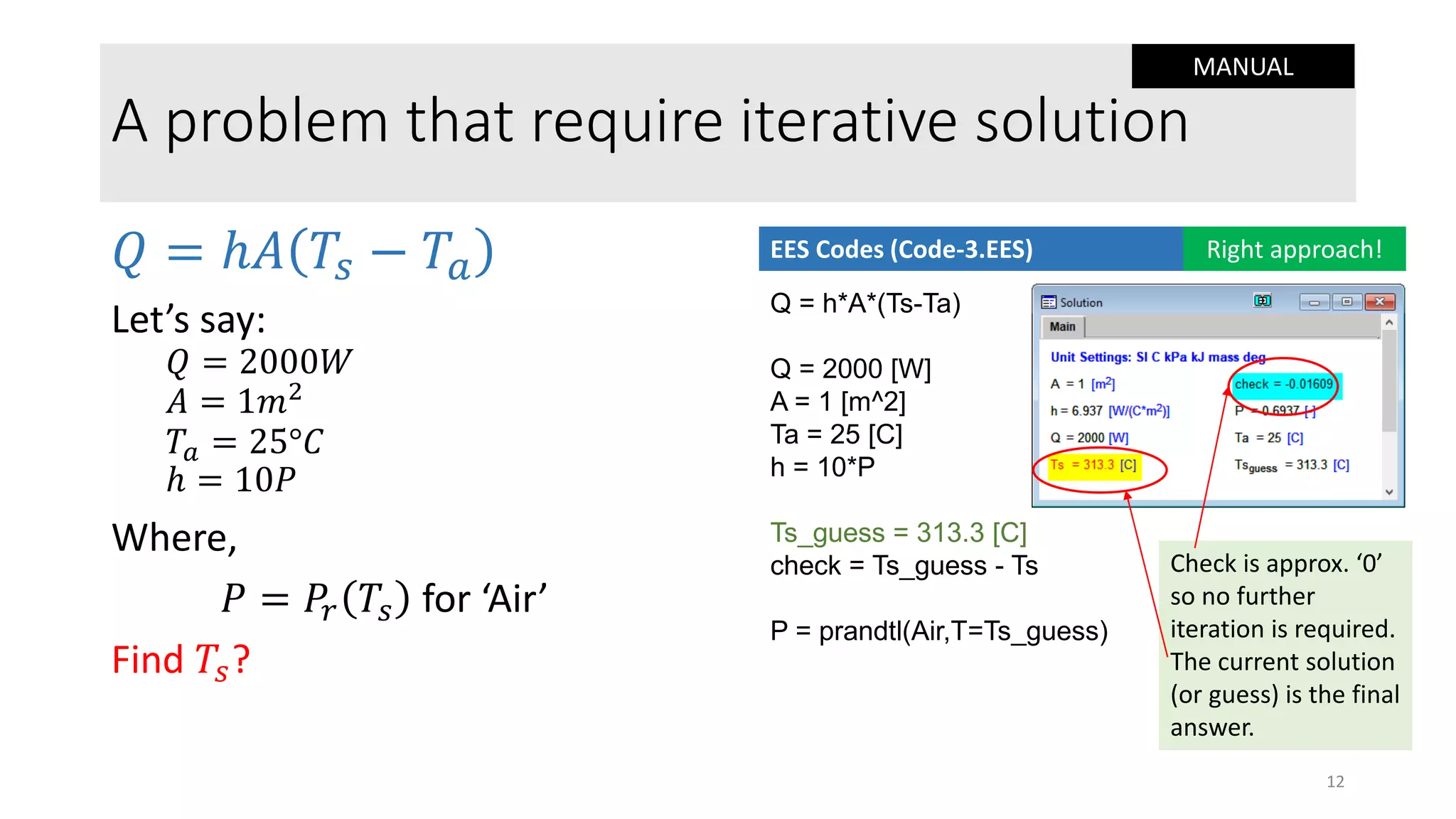 Performing Iterations in EES | PPTX | Chemistry | Science