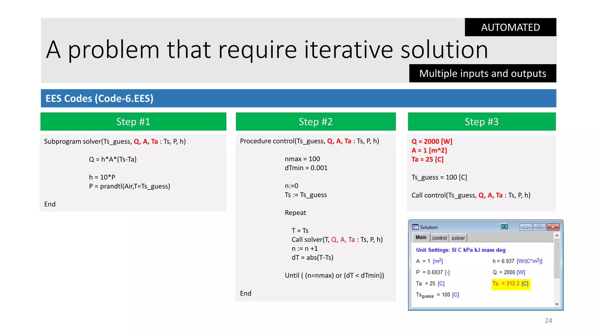 Performing Iterations in EES | PPTX | Chemistry | Science