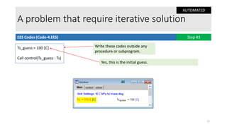 Performing Iterations in EES | PPTX