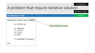 Performing Iterations in EES | PPTX