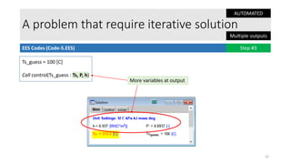 Performing Iterations in EES | PPTX