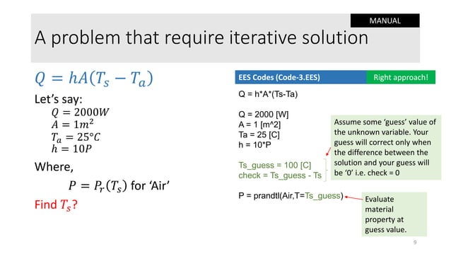 Performing Iterations in EES | PPTX | Chemistry | Science