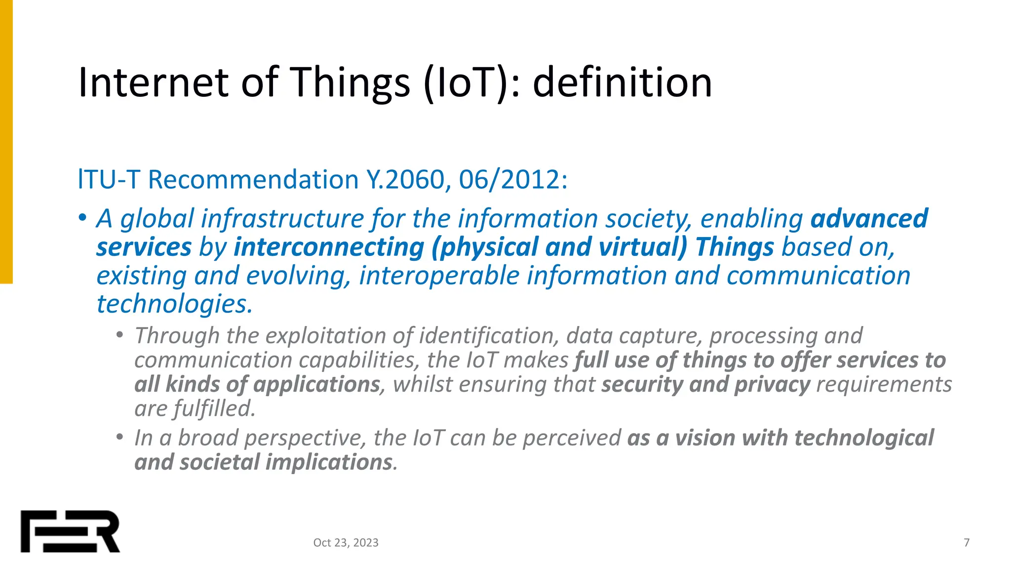 Introduction to IoT & Project IoT Field | PPT