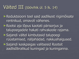 Eesti 17. sajandil. Rootsi aeg | PPT