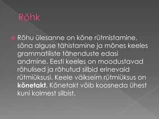 Eesti keel 10.klass | PPTX