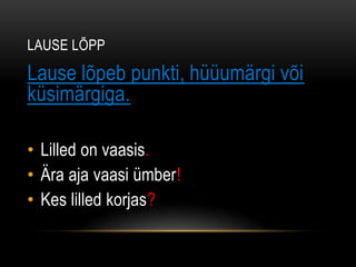 Eesti keele reeglid | PPTX