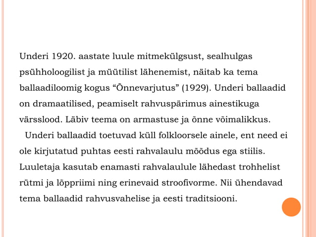 Eesti kirjandus 1922 1940 | PPTX