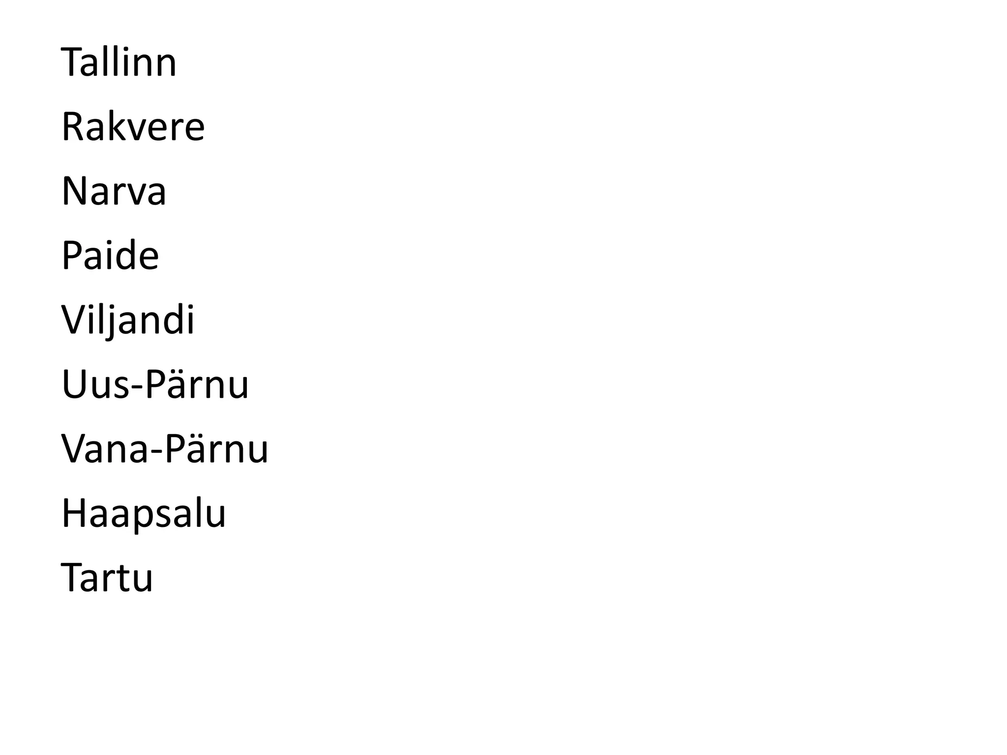 Eesti linnad keskajal | PPTX