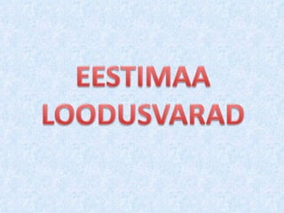 Eestimaa loodusvarad | PPT