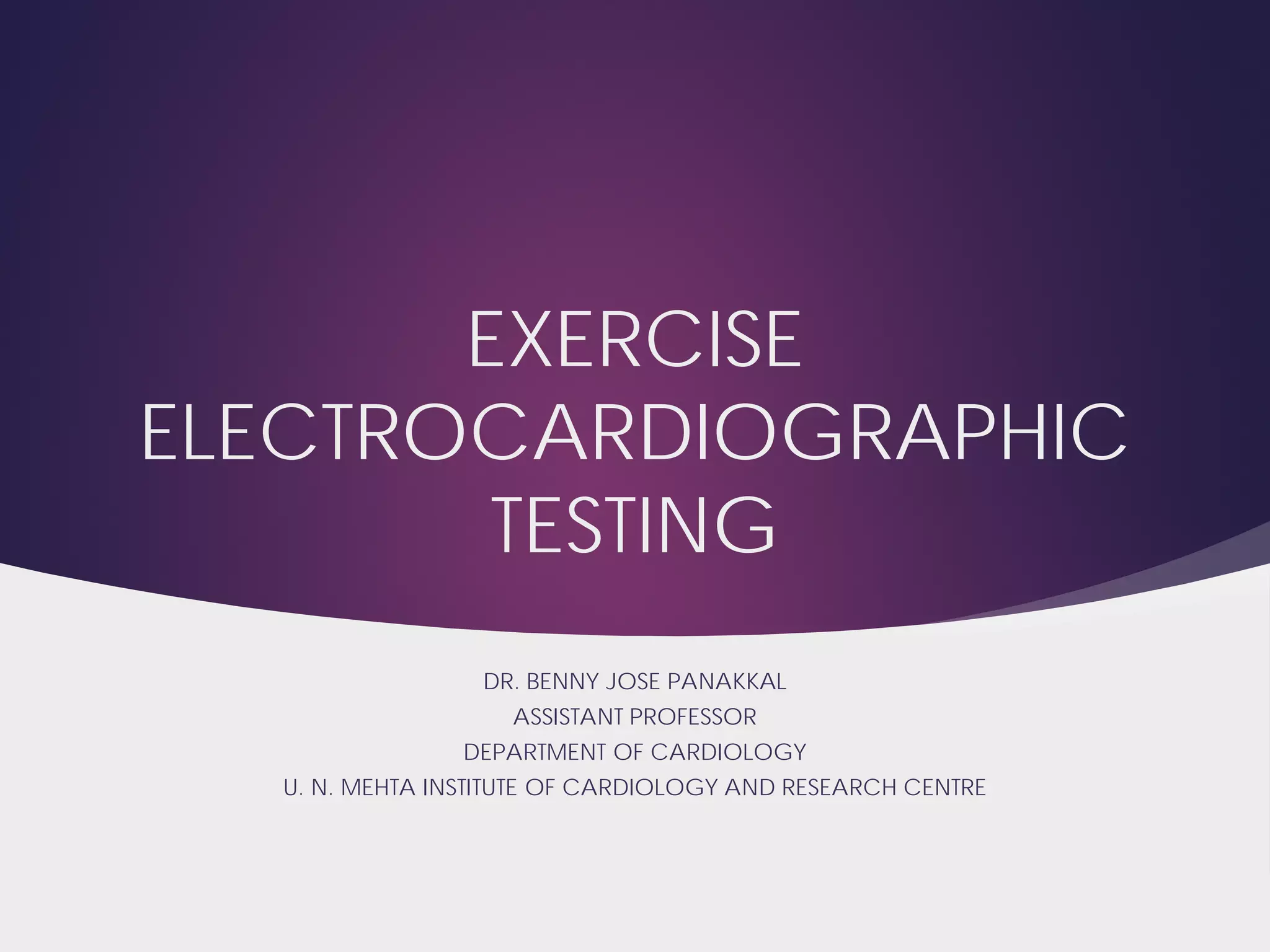 Exercise Electrocardiographic Testing Pdf