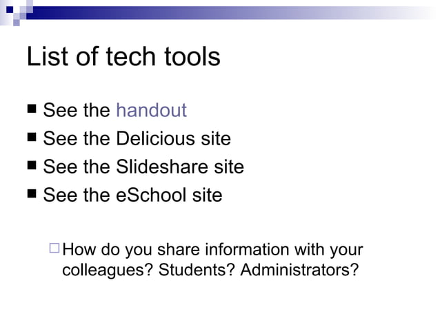 EETT Emerging Tech Tools overview | PPT